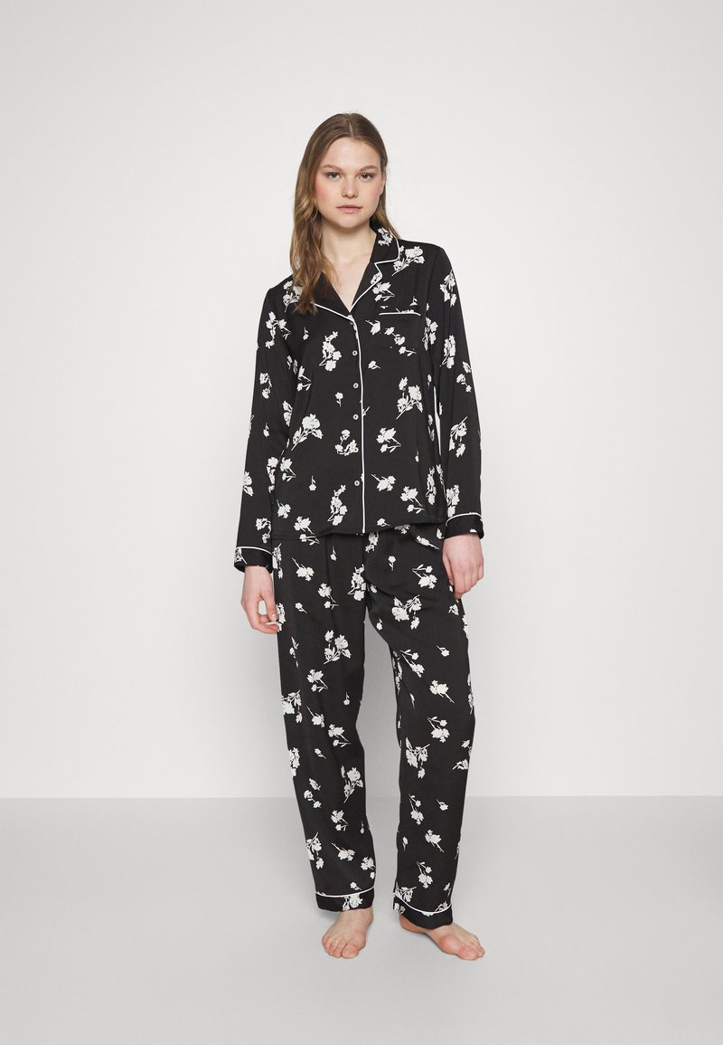 Anna Field SET - Pyjamas - black/offwhite/black - Zalando