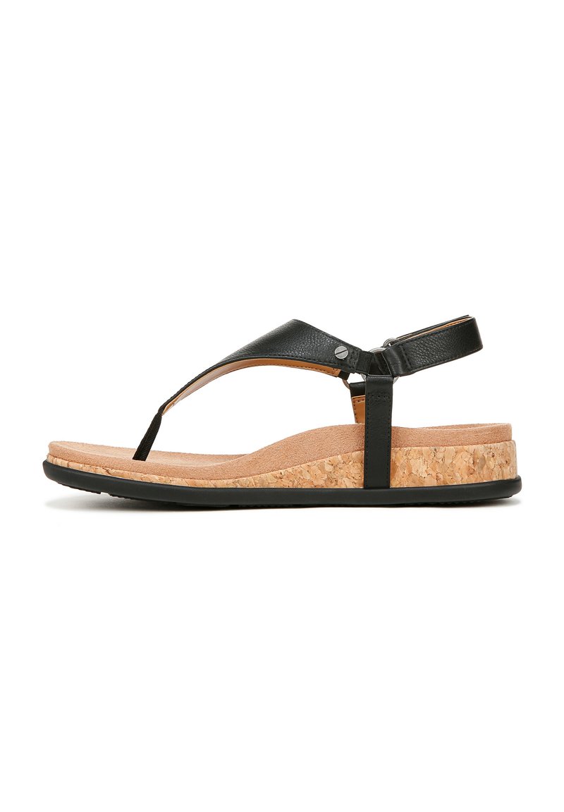VIONIC THONGS KIRRA II - T-bar sandals - black leather/black - Zalando