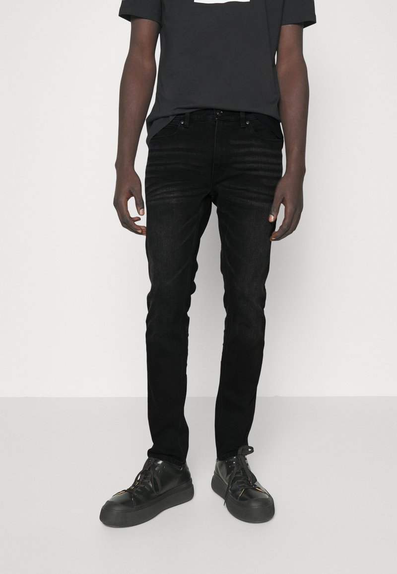 HUGO Jeans Skinny Fit - charcoal/black denim - Zalando