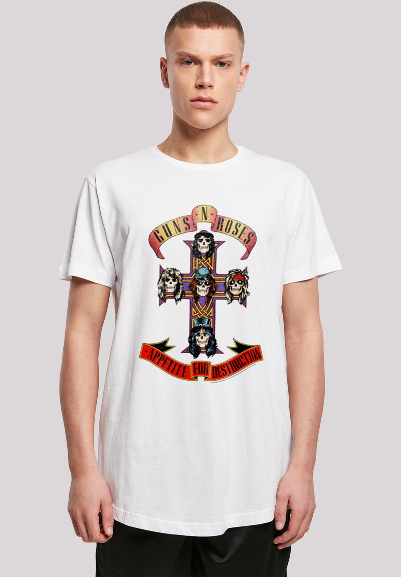 F4NT4STIC GUNS 'N' ROSES BAND - T-Shirt print - white/weiß - Zalando.de
