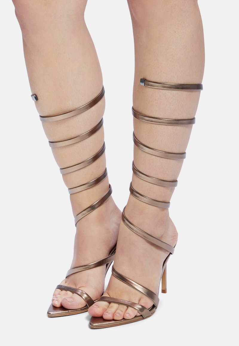 ALDO TREATMENT SPIRA - Sandalen met hoge hak - bronze/brons - Zalando.nl