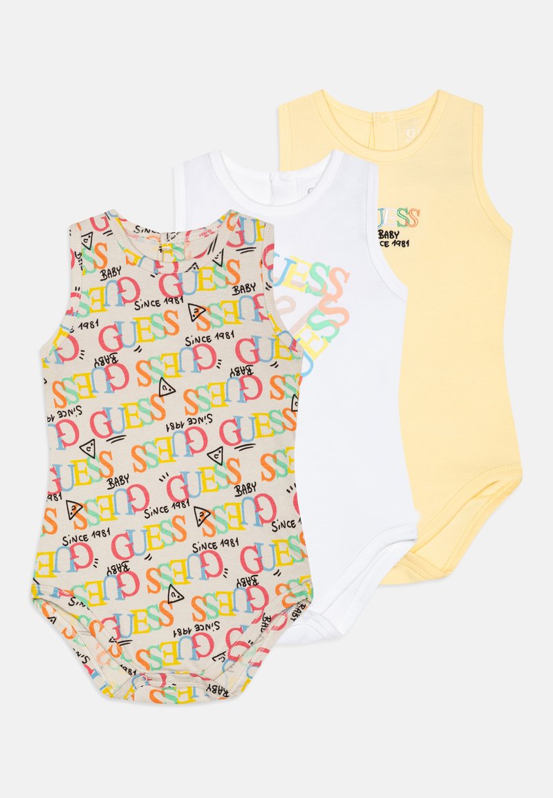 Guess BABY 3 PACK - Body - white/yellow/white - Zalando.co.uk
