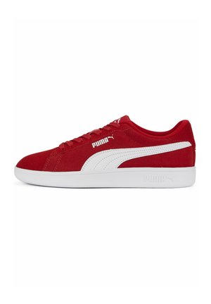 Puma BASKET CUIR CLASSIC - Baskets basses - rouge/blanc/rouge - ZALANDO.FR