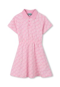 KENZO kids RAGLAN SLEEVE POLO - Robe en jersey - rose friandise/rose ...