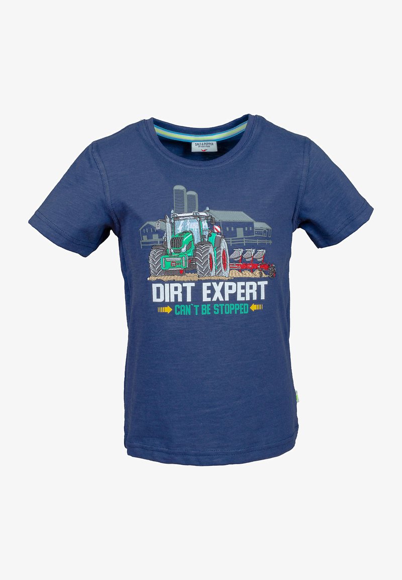 Salt And Pepper T Shirt Print Dunkelblau Zalando De