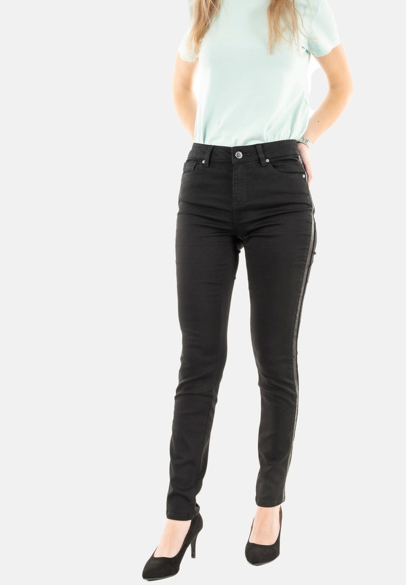 Morgan 232 PAYET1 - Jean slim - noir - ZALANDO.BE