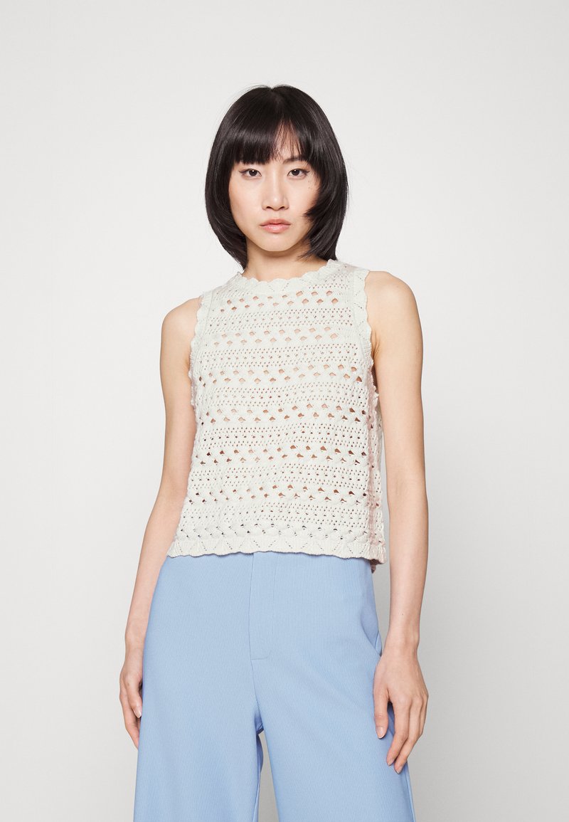Monki Top - white light/white - Zalando.ie