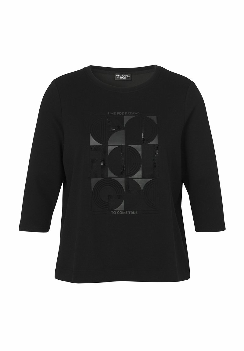 Via Appia Due SWEATSHIRT RUNDHALS MOTIV - Sweater - schwarz/zwart ...