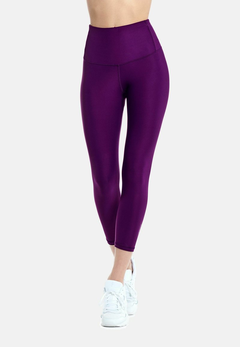 Winshape FUNCTIONAL COMFORT HIGH WAIST 7/8 - Tights - dark plum ...