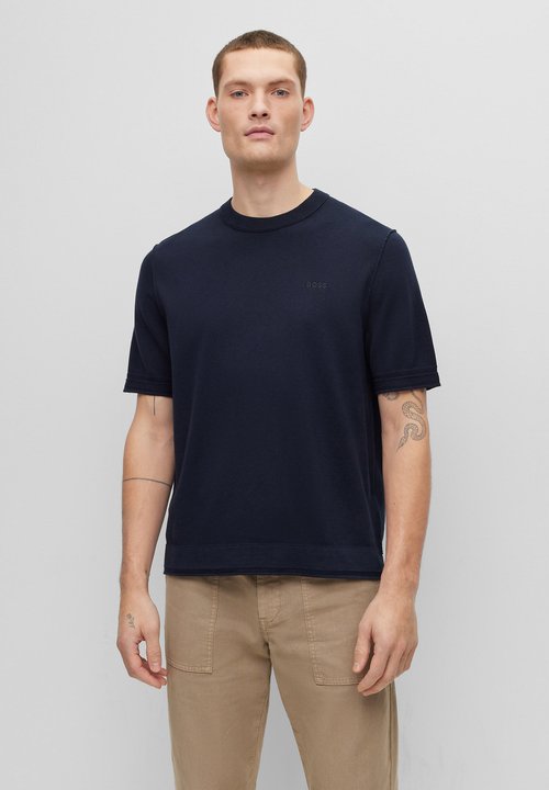 BOSS TENELLI 02 - T-Shirt basic - dark blue seven/dunkelblau - Zalando.ch