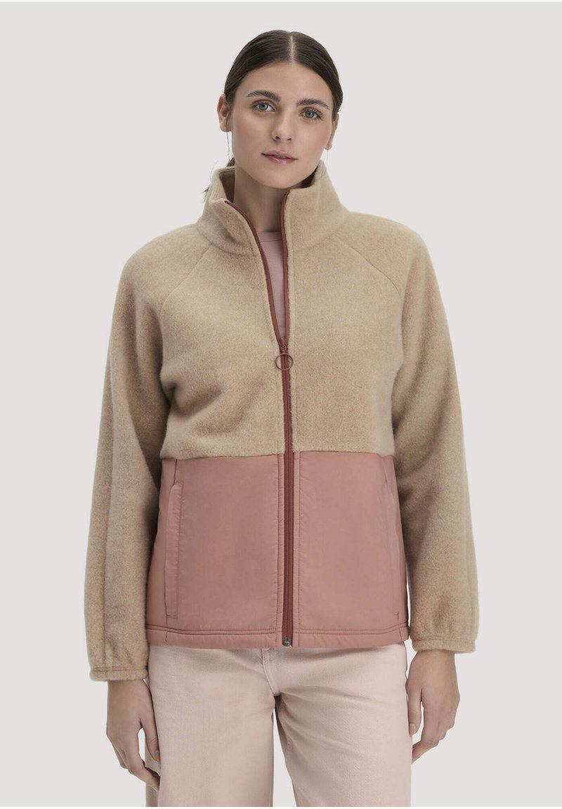 hessnatur WOLL - Fleecejas - sand/bruin - Zalando.nl