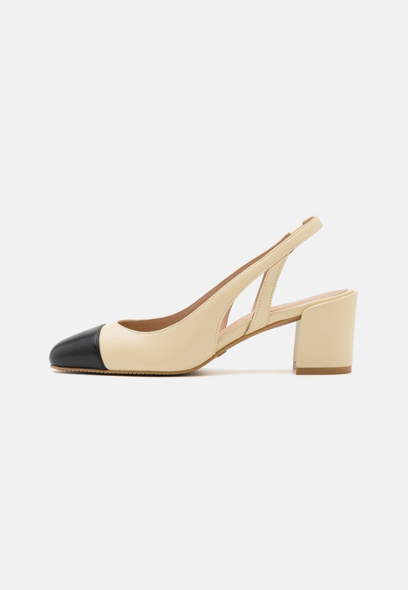 Stuart Weitzman SLEEK SLINGBACK - Avokkaat - vanilla/black/monivärinen ...