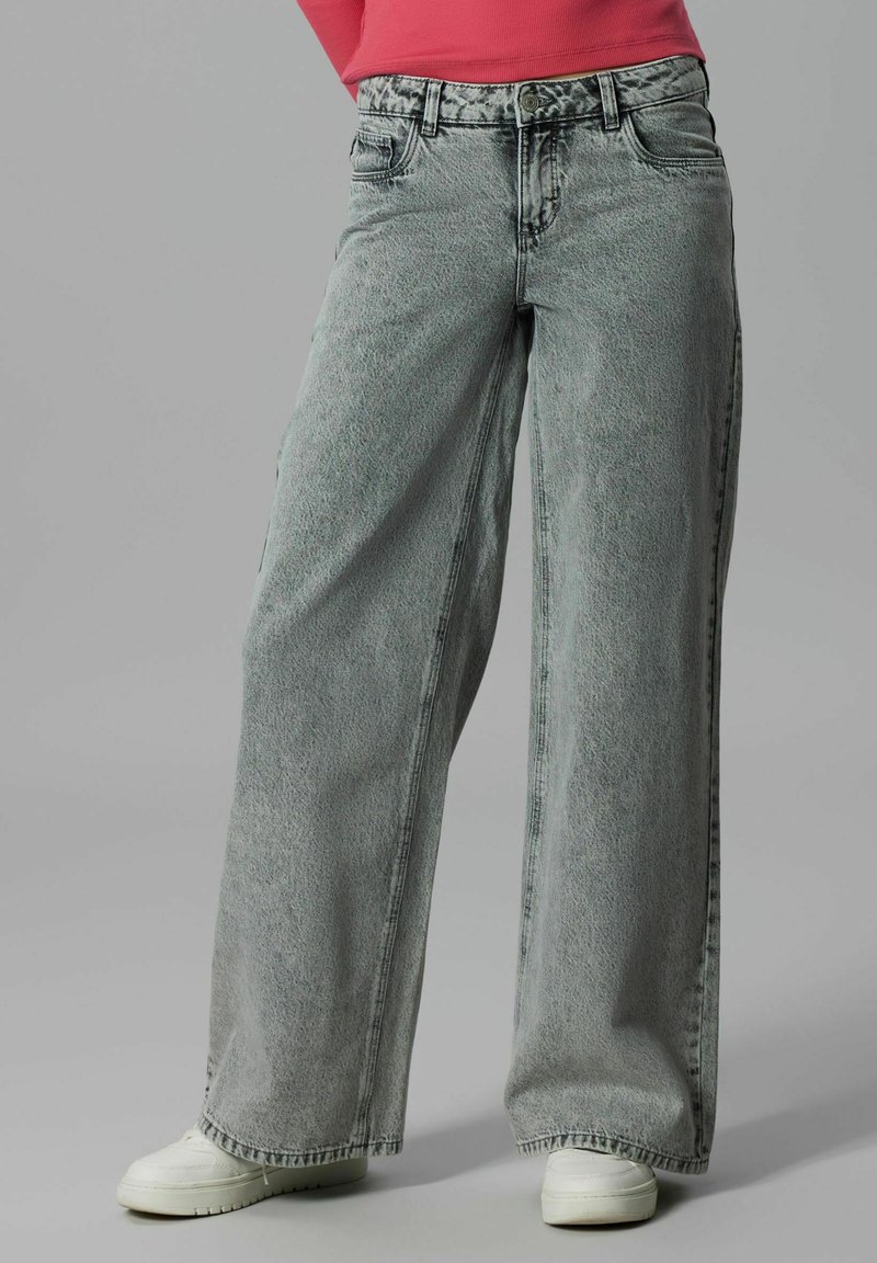 LMTD Wide leg - light grey denim/grå denim - Zalando.se