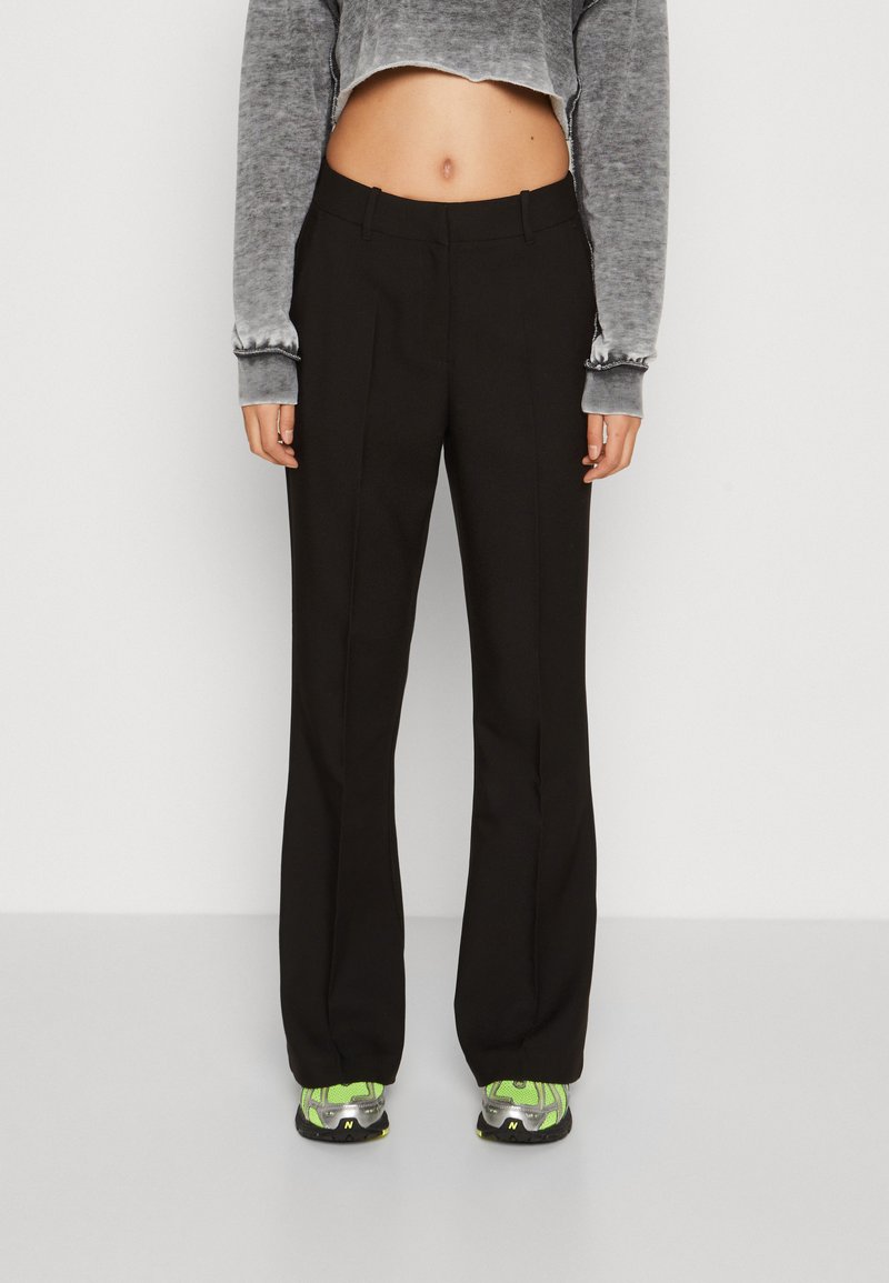 Vero Moda VMBEATE FLARED - Trousers - black - Zalando.ie