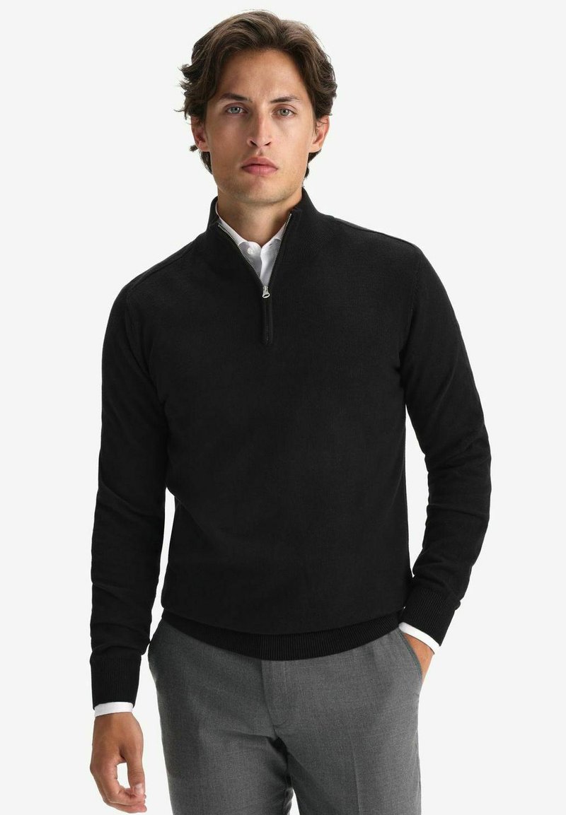 John Henric MED DRAGKEDJA - Striktrøje - black/sort - Zalando.dk