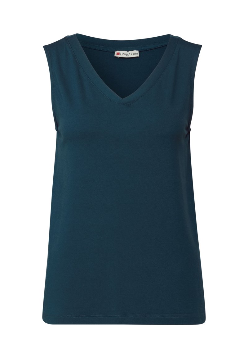 Street One V-NECK - Top - türkis/blau - Zalando