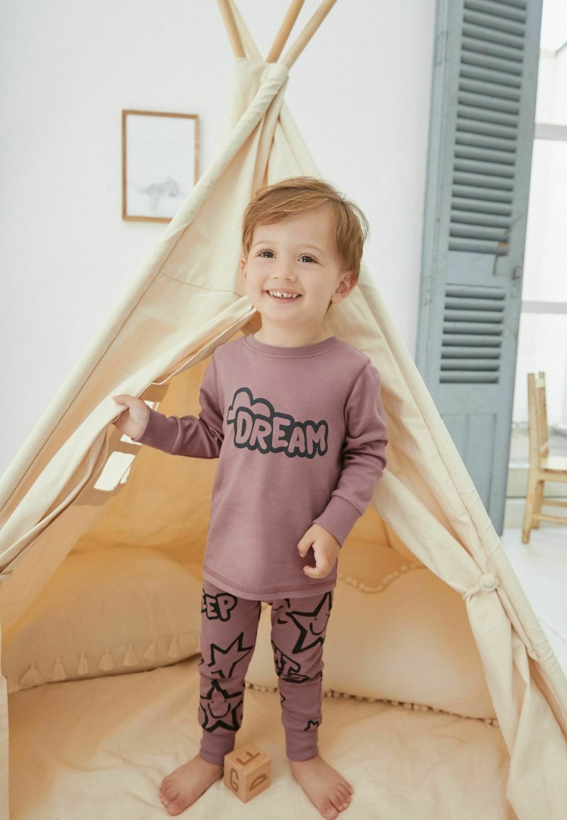 Next 3 PACK SNUGGLE 9MTHS-12YRS - Pijama - grey blue pink slogan/azul ...