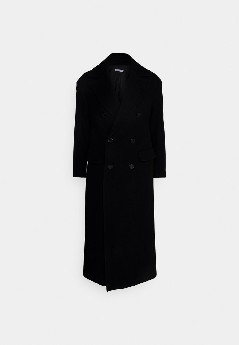 STUDIO ID DOUBLE BREASTED WOOL MIX COAT - Classic coat - black ...