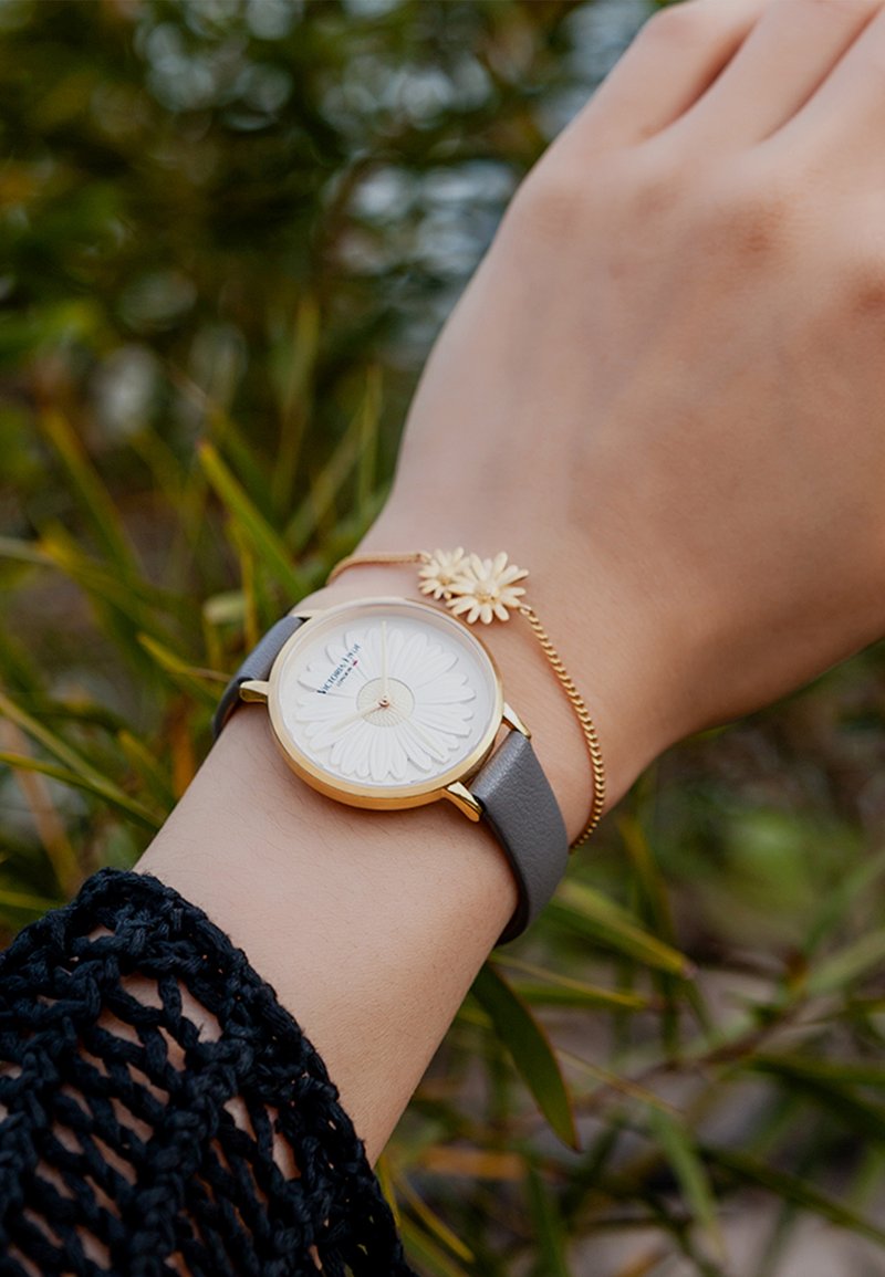 Victoria Hyde MAIDA VALE DAISY - Klocka - gold/grau/guldfärgat - Zalando.se