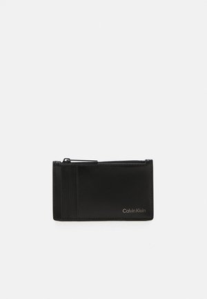 Calvin Klein DIAGONAL CARDHOLDER UNISEX - Portafoglio - black/nero ...