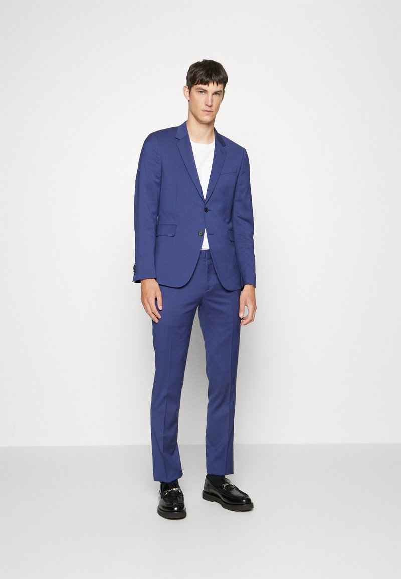 Paul Smith Slim Fit Button Suit Costume Blue Bleu Zalando Fr