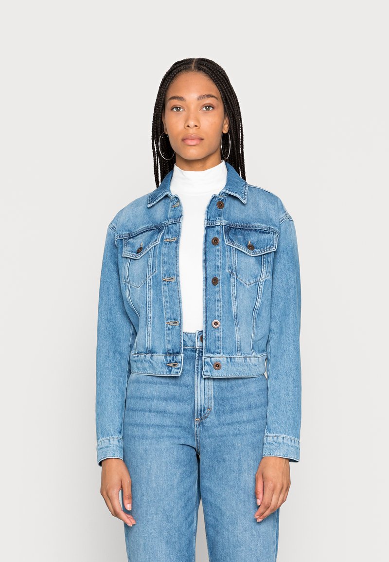 Marc O'Polo JACKET BUTTON CLOSURE OVERLAPPING SHOULDERS CROPPED ...