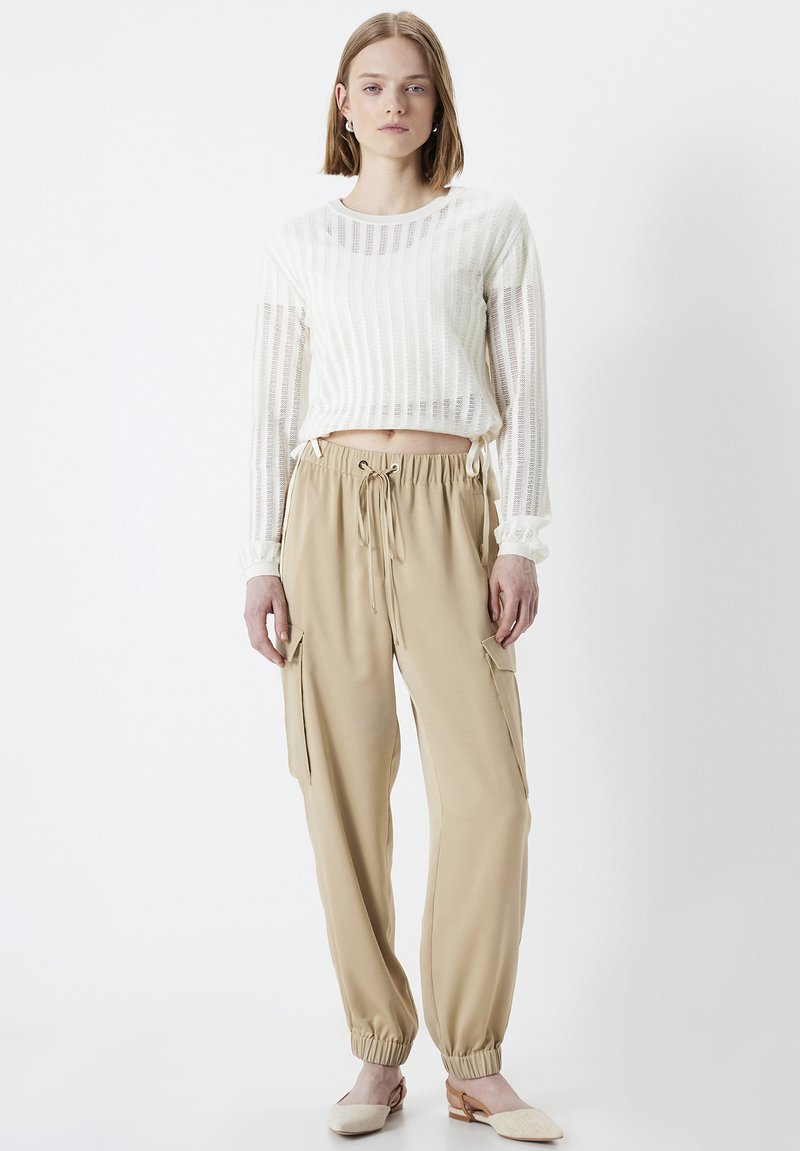 Ipekyol RELAXED FIT - Pantalon cargo - mink/beige - ZALANDO.BE