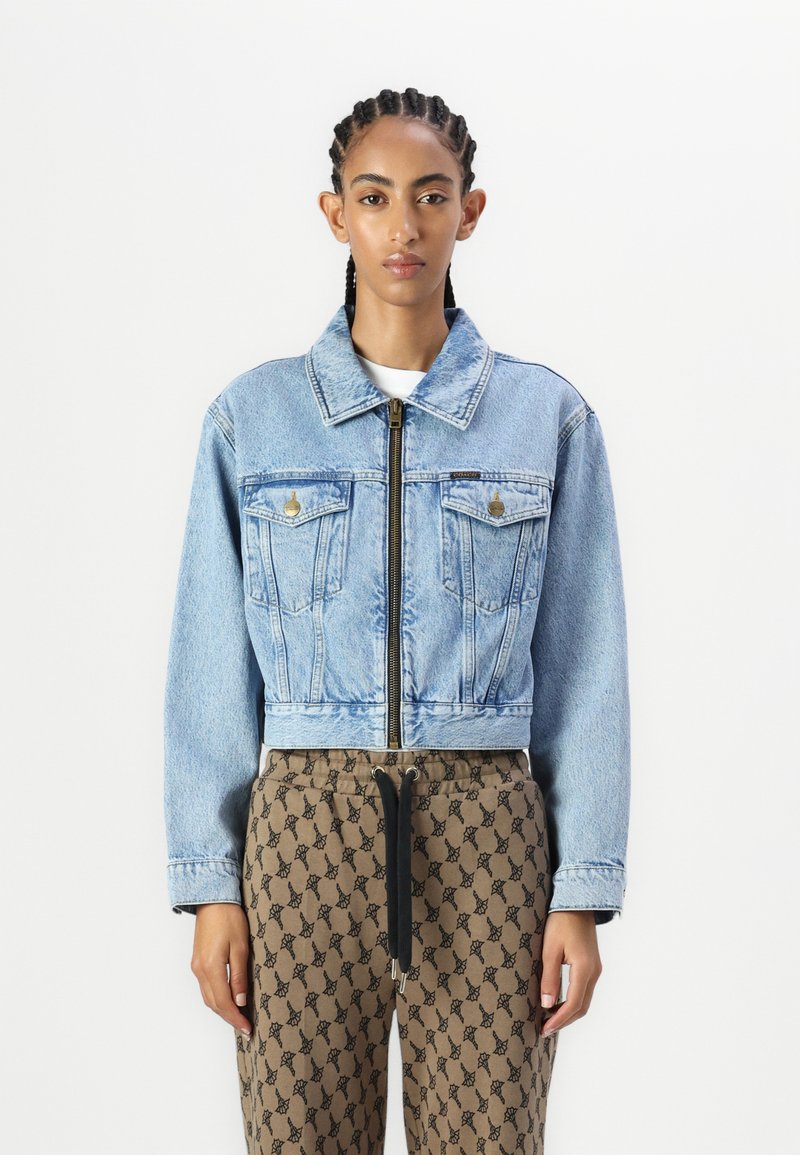 COACH CROPPED JACKET - Denim jacket - blue - Zalando.ie