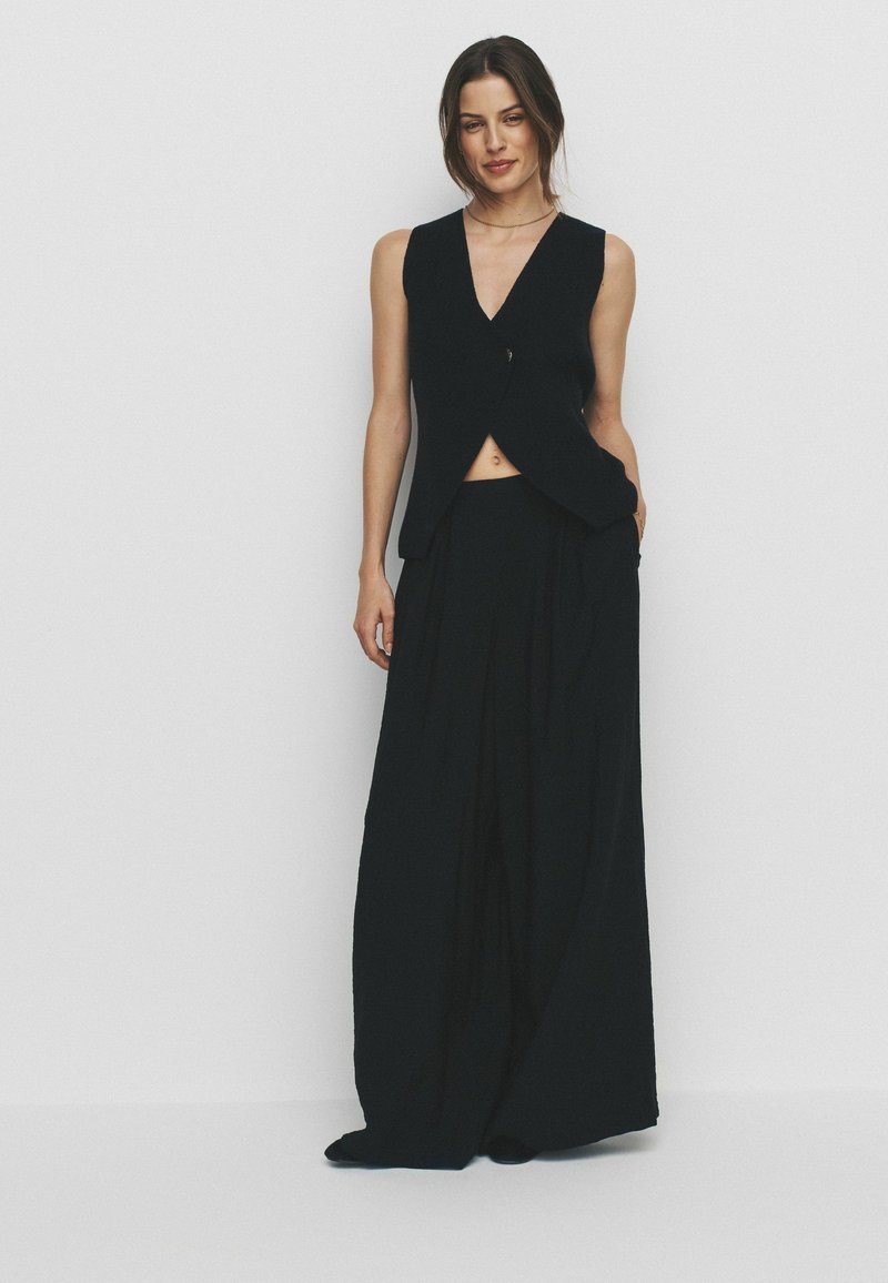THE SET 2 PACK WIDE LEG - Bukser - black brown/sort - Zalando.dk
