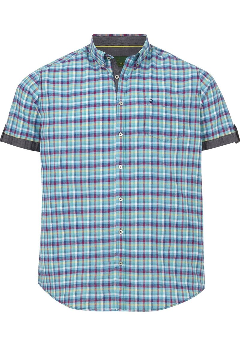 Charles Colby DUKE DOLAN - Hemd - türkis kariert/hellblau - Zalando.at
