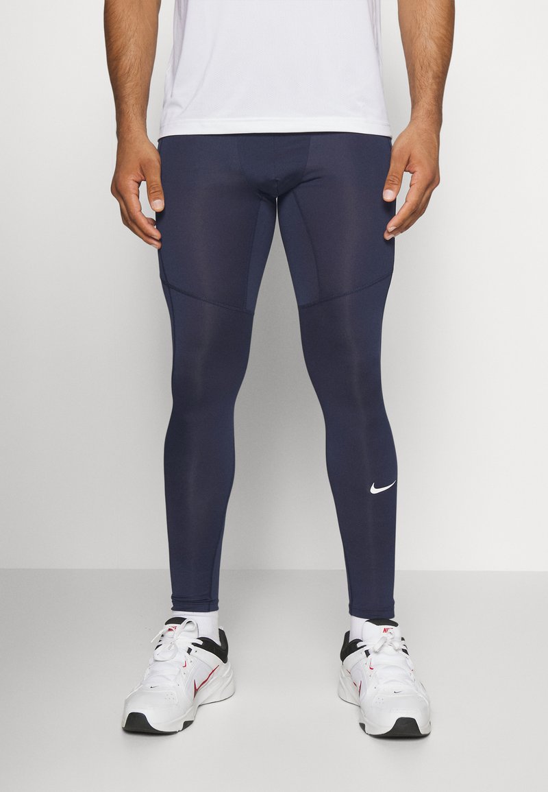 Nike Performance Tights - obsidian/white/mörkblå - Zalando.se