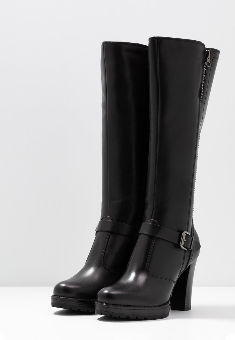 Anna Field LEATHER BOOTS High Heeled Boots Cognac High, 46% OFF