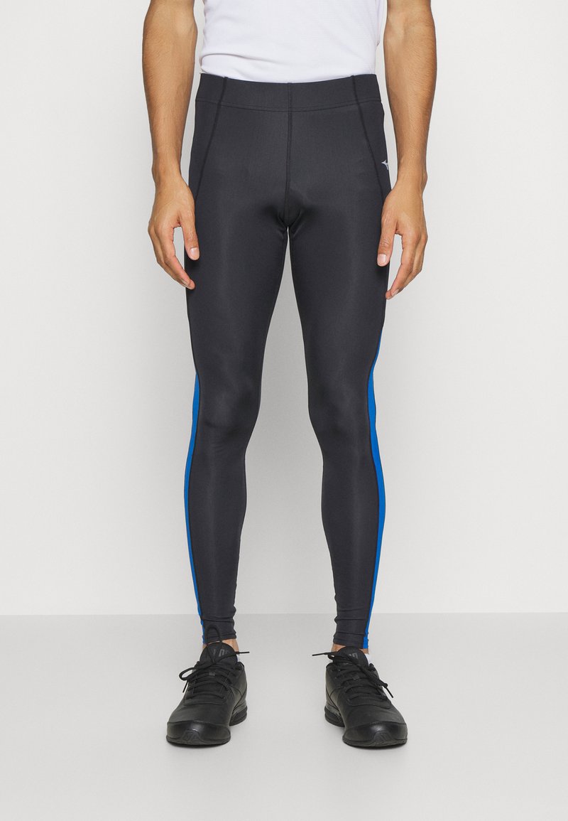 Mizuno IMPULSE CORE - Tights - black/surf the web/mehrfarbig - Zalando.ch