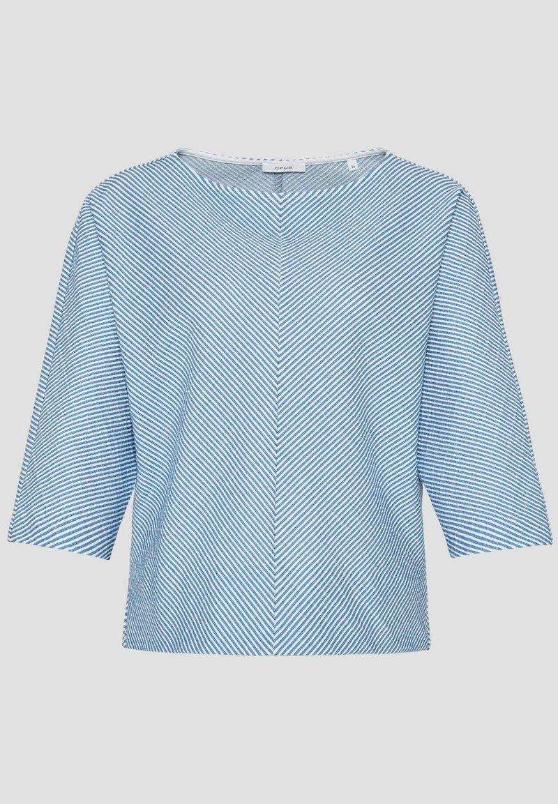 OPUS LANGARM SUNI - Bluse - blue up/blau - Zalando