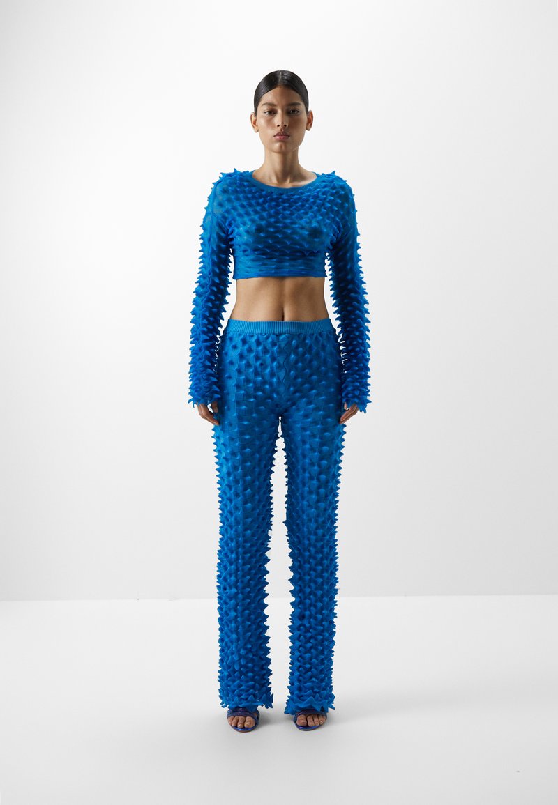 Chet Lo DURIAN CROPPED - Long sleeved top - blue - Zalando.co.uk