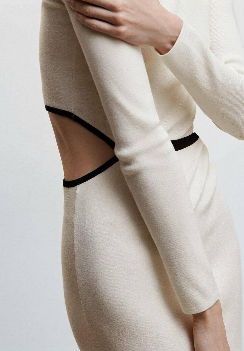 Mango PIPING - Rochie tip creion - écru/bej - Zalando.ro