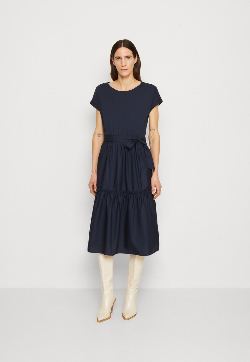 Esprit Collection FAB MIX DRESS - Day dress - navy/dark blue - Zalando ...