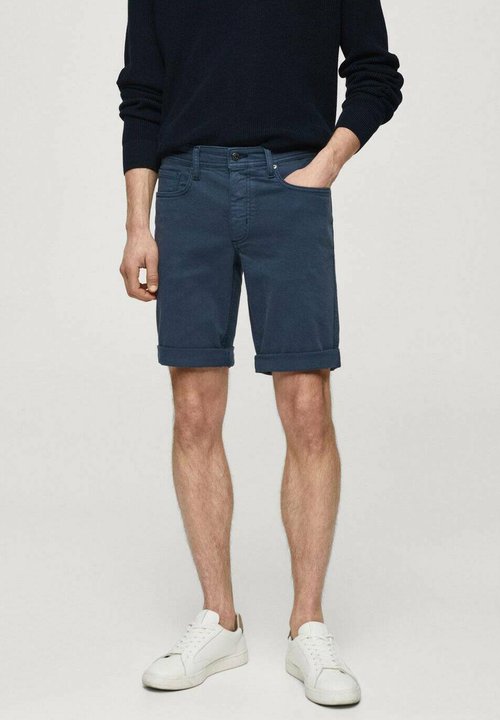 Mango ROCK - Jeans Shorts - black denim - Zalando.ch