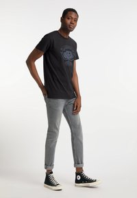 SOMWR MANGROVE LOGO - T-Shirt print - stretch limo black blk/schwarz ...