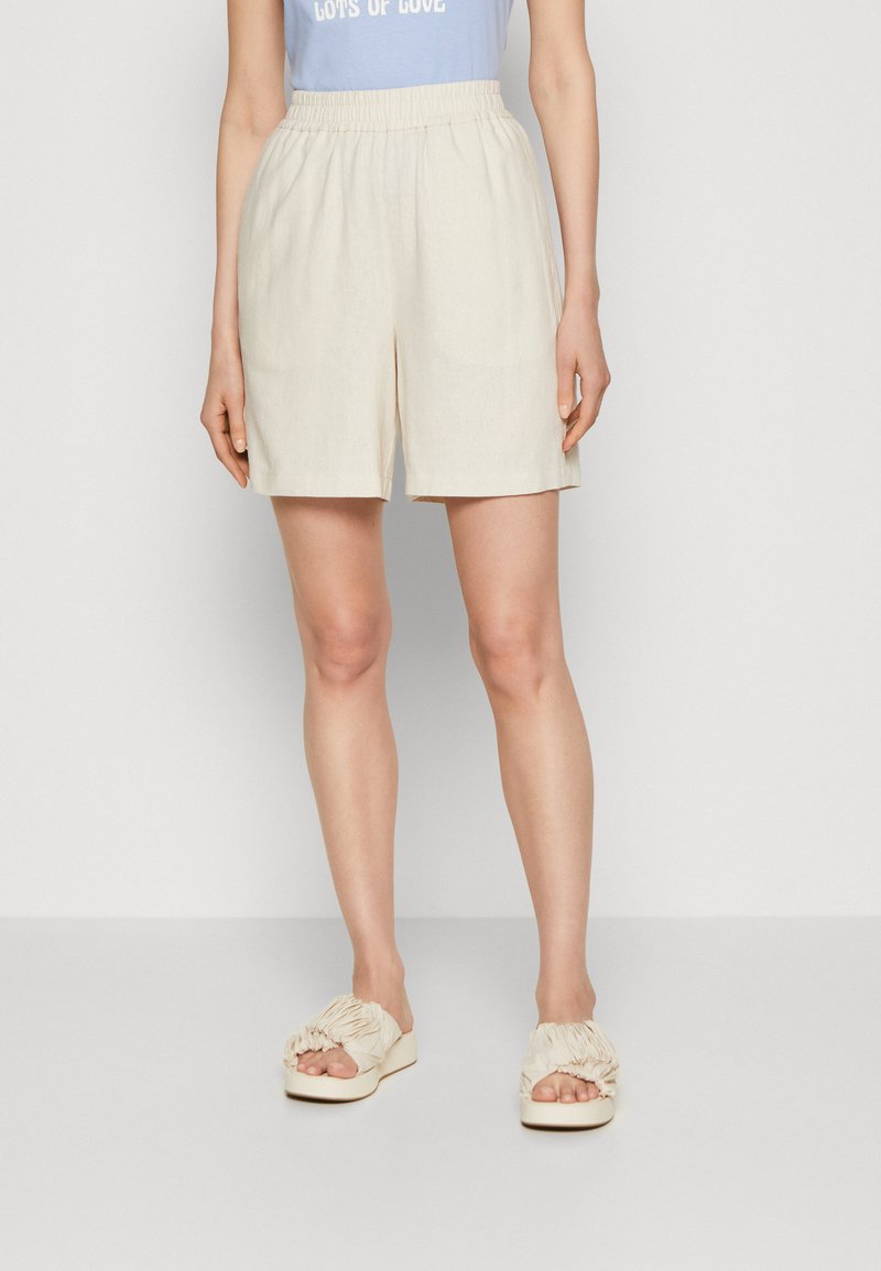 Anna Field LINEN MIX - Short - beige - ZALANDO.FR