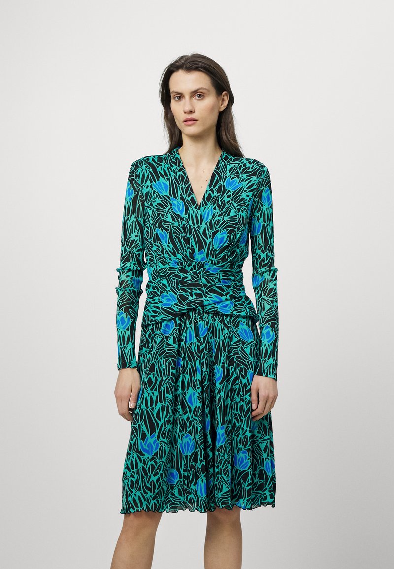 Diane von Furstenberg BRENDA DRESS - Freizeitkleid - tulips turquoise/türkis - Zalando.de