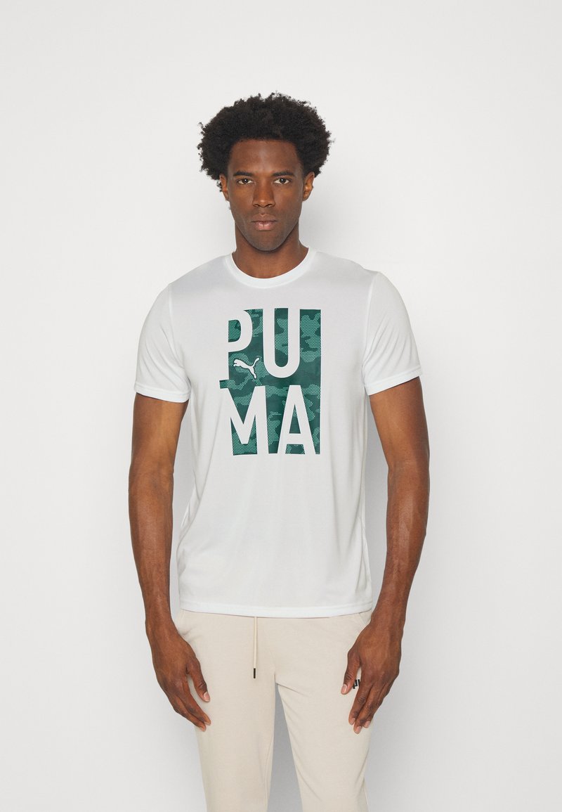 Puma TRAIN OFF SEASON TEE - Sport T-shirt - white/weiß - Zalando.ch