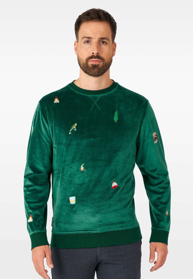 OppoSuits XMAS ICONS - Sudadera - green/verde - Zalando.es
