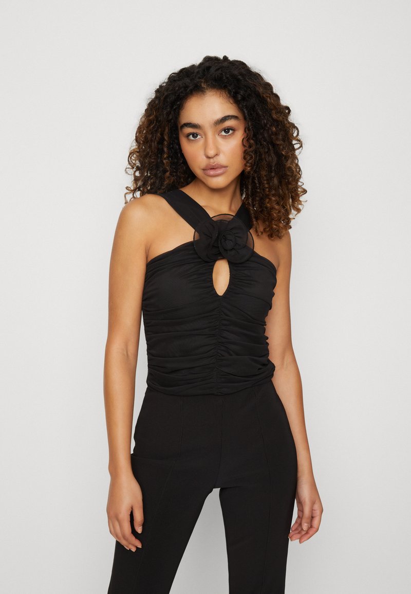 Gina Tricot KEYHOLE - Top - black/schwarz - Zalando.at