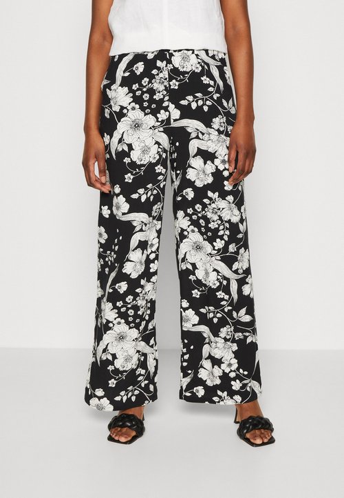 Vero Moda Curve VMCGAJA PANTS - Bukse - black/svart - Zalando.no