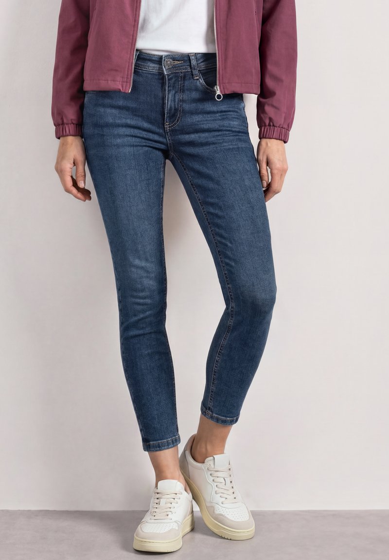 Street One MID WAIST SLIM LEG JEANS IM SLIM FIT - Slim fit jeans ...