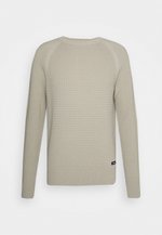 Calvin Klein TEXTURE MIX - Jumper - stony beige/beige - Zalando.co.uk
