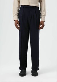 Lucy & Sam WIDE-LEG - Trousers - navy/dark blue - Zalando