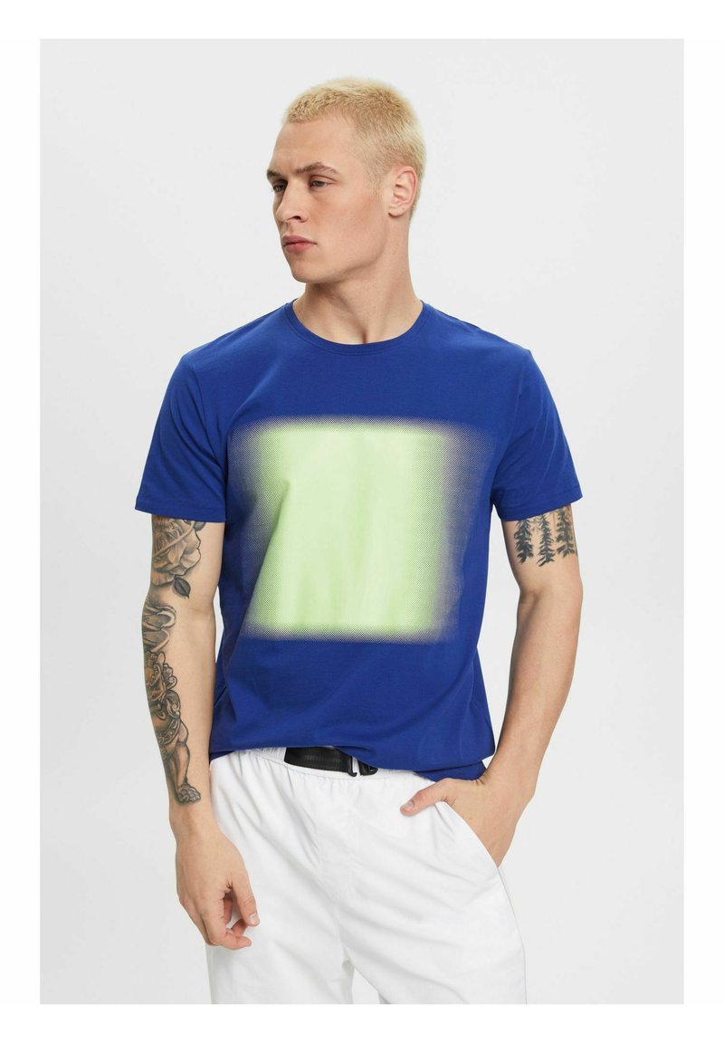 edc by Esprit T-Shirt print - ink/blau-meliert - Zalando.de