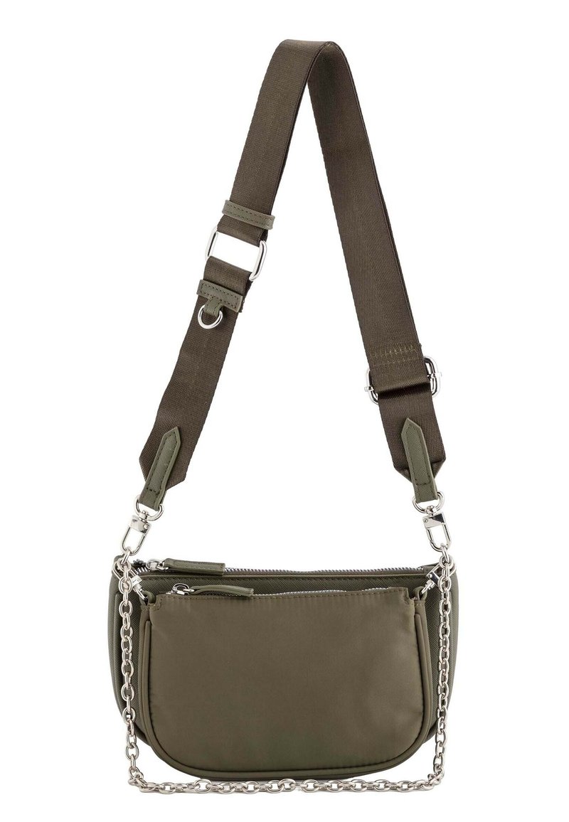Carpisa TREVIS - Across body bag - dark green/dark red - Zalando
